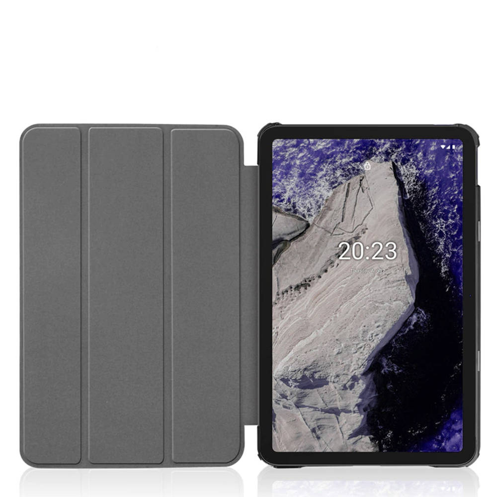 Etui Smart Case do Nokia T20 (Czarne) Czarny - Strado